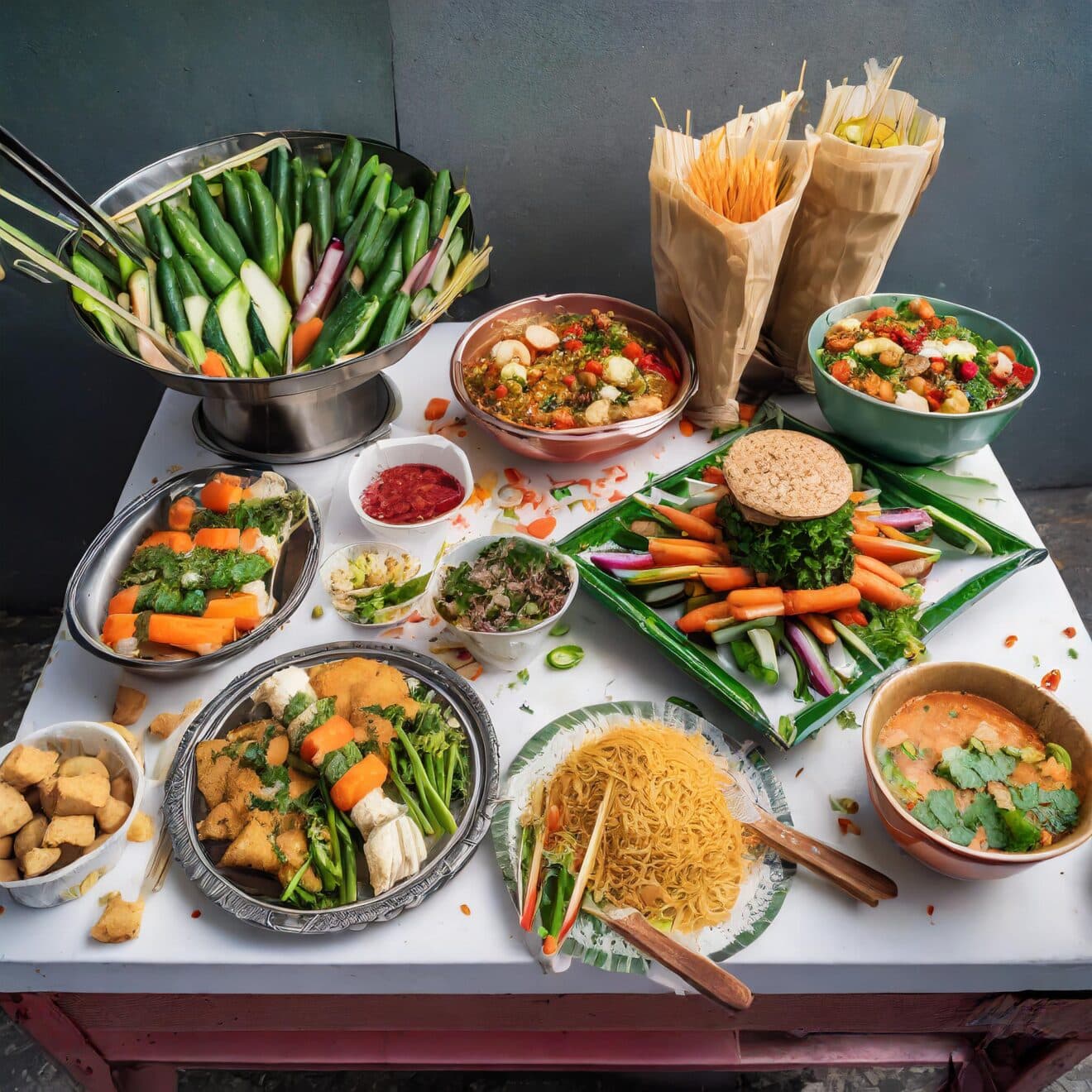 La street food végétarienne dans le monde.