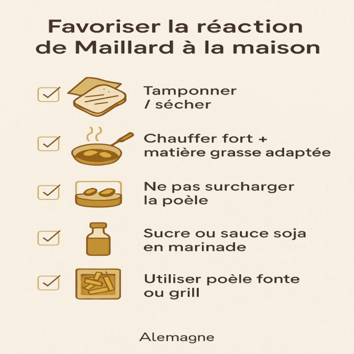 Réaction de Maillard : le secret d'une croûte dorée parfaite